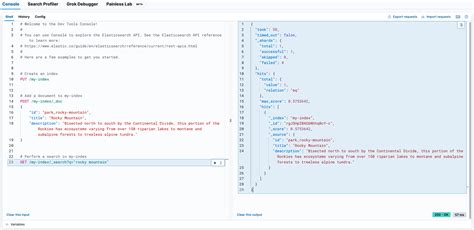 Run Api Requests With Console Kibana Guide 818 Elastic