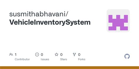 Github Susmithabhavanivehicleinventorysystem