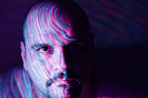 Premium Photo Close Up Portrait Of Man With Light Pattern On Face