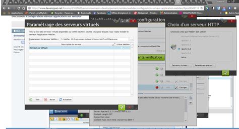 Configuration Serveur Application Sur Webdev Webdev