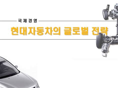 현대자동차의 글로벌전략