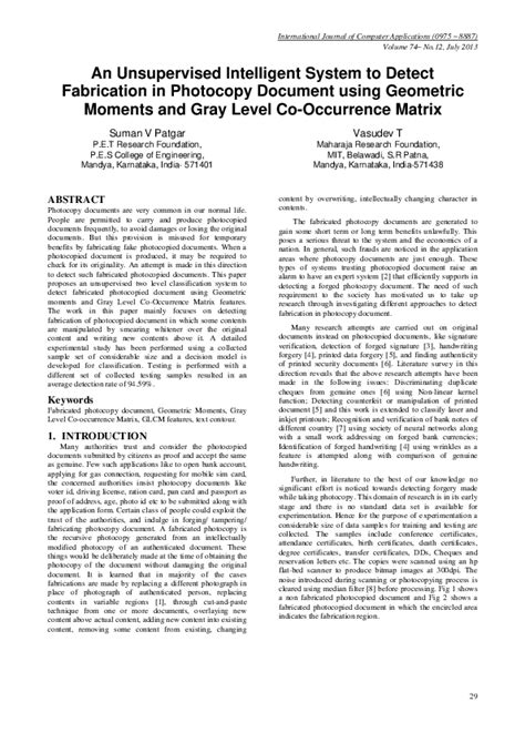 Pdf An Unsupervised Intelligent System To Detect Fabrication In