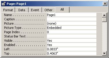 MS Access Name Pages In Tab Control