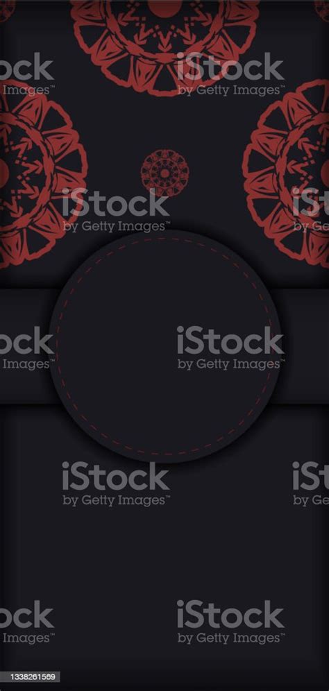 그리스 패턴이 있는 프린트 디자인 엽서 Black 색상을 위한 벡터 벡터 템플릿입니다 텍스트 및 장식품을 위한 장소로 초대 준비