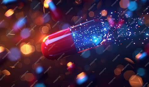 Futuristic Digital Binary Code Capsule On Dark Background Premium Ai Generated Image