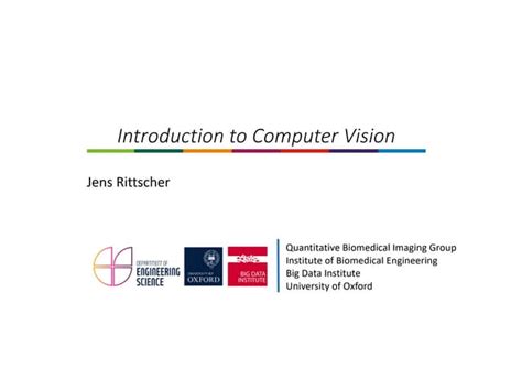 machine learning for computer vision pdf