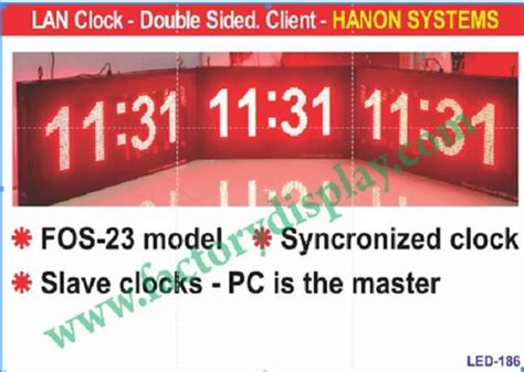 Digital Indoor LED Double Sided Clock At Rs In Chennai ID