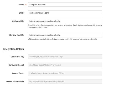Api How To Acquire Access Token For An Integration In Magento2