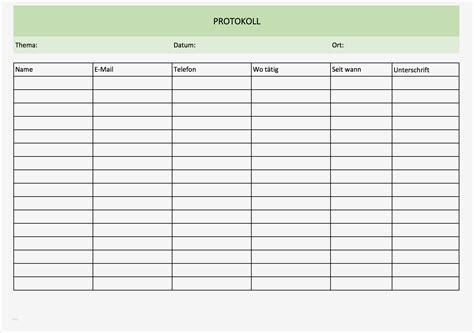 To Do Liste Vorlage Excel Kostenlos Wunderbar Protokollvorlage Als Muster Vorlage Ideen