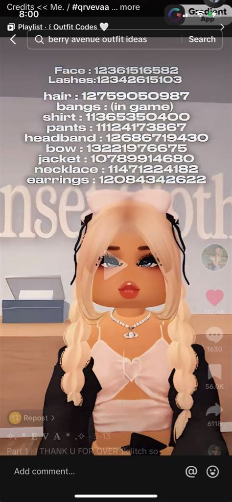 Outfit Codes Preppy Decal Coding Berries