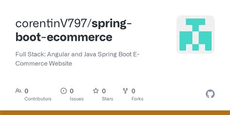 GitHub CorentinV Spring Boot Ecommerce Full Stack Angular And Java Spring Boot E Commerce