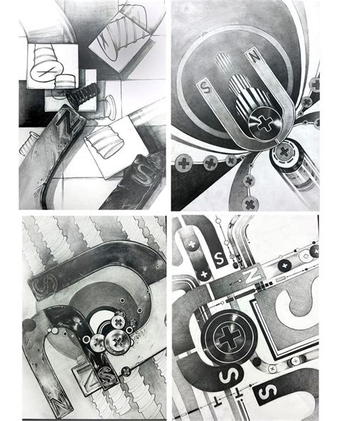 이화여대 평면디자인 자력을 표현하시오 Colorful Art Drawings Art