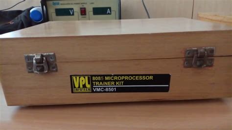 Open The 8085 Microprocessor Trainer Kit Youtube
