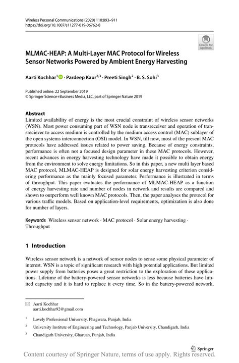 MLMAC HEAP A Multi Layer MAC Protocol For Wireless Sensor Networks Powered By Ambient Energy