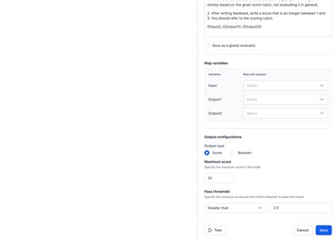 configure evaluators kore ai docs