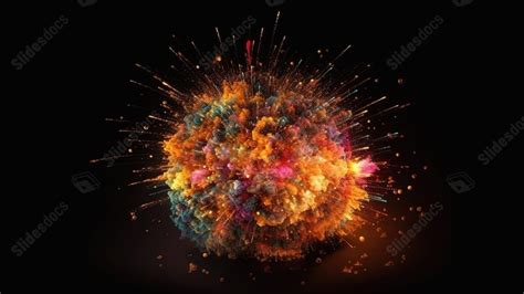 Ppt色彩爆裂背景素材免費下載 Slidesdocs