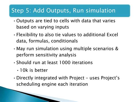 Using Risk Analysis And Simulation In Project Management Pptx