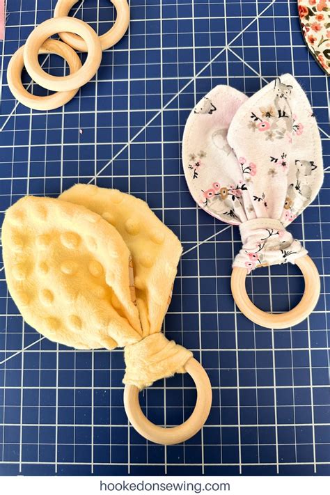 Bunny Ears Pattern For A Wooden Teething Ring Hooked On Sewing