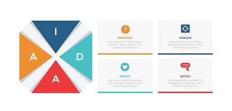 슬라이드 프레젠테이션을 위해 4 점 단계 디자인과 함께 상자 정보를 가진 창의적인 팔각형 모양의 마케팅 널 인포그래픽 템플릿 다이어그램 프리미엄 벡터