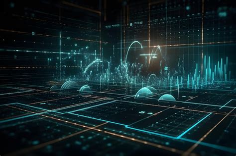 Premium AI Image View Of A Graph With Economic Indicators Generative AI