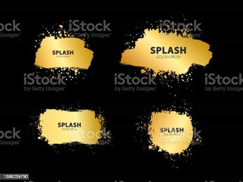 수제 브러쉬 디자인 템플릿입니다 브러시 스플래터 벡터 일러스트레이션 개체 그룹에 대한 스톡 벡터 아트 및 기타 이미지 개체 그룹 건강관리와 의술 광고 Istock