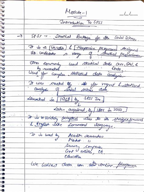 Module 1 And 2 Spss Pdf