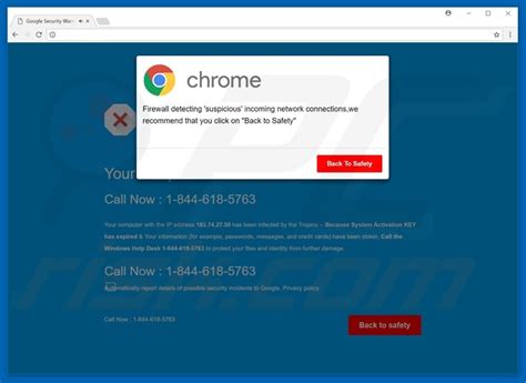firewall detecting suspicious incoming network connections scam easy