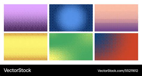 Colorful Bitmap Texture Abstract Pattern Halftone Vector Image