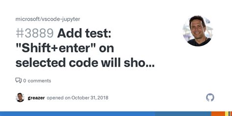 Add Test Shiftenter On Selected Code Will Show Results In The