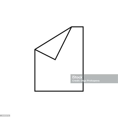 Outline Document Icon Isolated On Grey Background Line File Symbol For Web Site Design Logo App