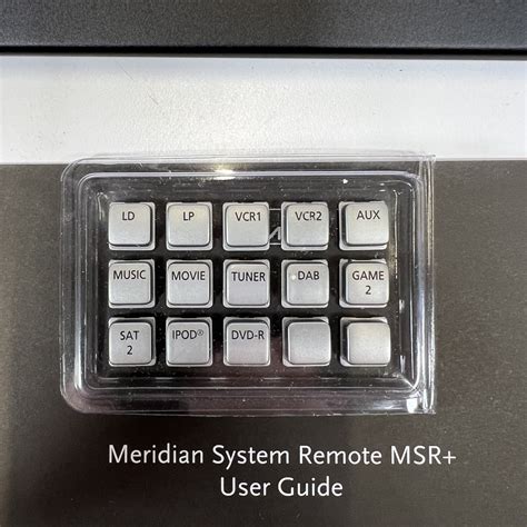 Meridian System Remote Msr Msr Plus Advanced Remote Control Max