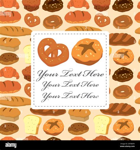 Cartoon Bread Card Stock Vector Image And Art Alamy