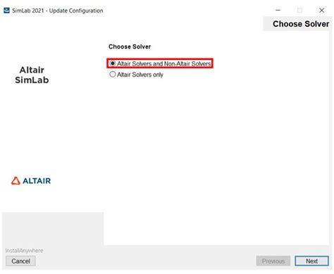 Setting Simlab To Show Complete Menu Bar With Analysis Menu Altair