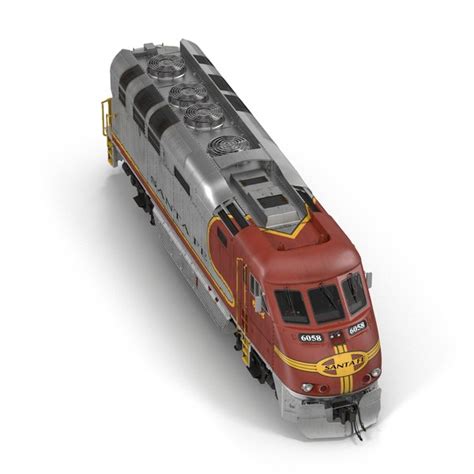 3d Diesel Electric Locomotive F59 Model