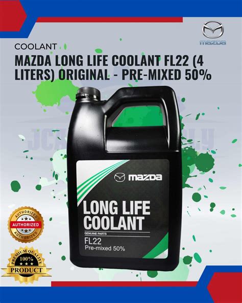Mazda Long Life Coolant Fl22 4 Liters Original Pre Mixed 50 Jca