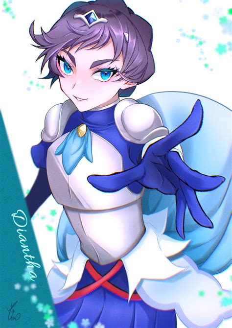 Diantha And Diantha Pokemon And 1 More Drawn By Yaoevep3835 Danbooru
