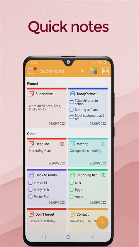 Super Note Notepad Notebook