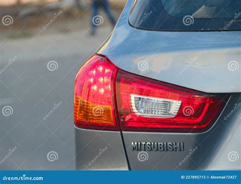 Car Produced By Japanese Automaker Mitsubishi Motors Car Rear Warning