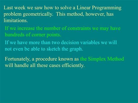 PPT 7 Linear Programming Simplex Method PowerPoint Presentation Free Download ID 6557559