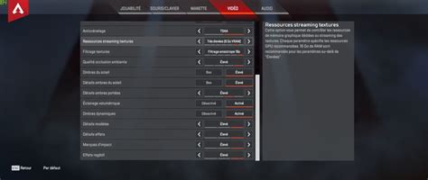 Apex Legends Config Configuration Minimum Et Recommandée Cg
