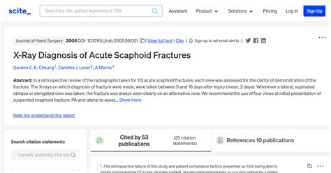 X Ray Diagnosis Of Acute Scaphoid Fractures