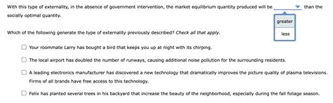 Solved 1 Externalities Definition And Examples An