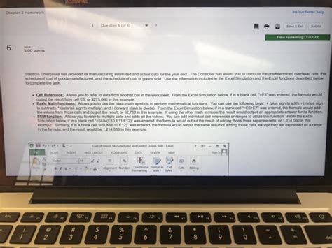 Solved Chapter 3 Homework Instructions I Help Question 6 Of