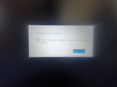 legion 5 efi pxe 0 for ipv4 boot failed r lenovo