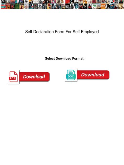 Fillable Online Example Of Self Declaration Form Templates