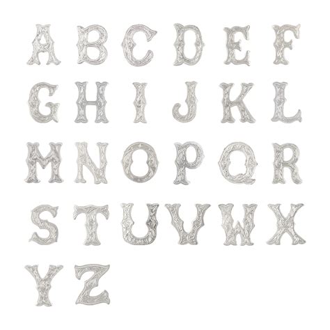 Ivan Leathercraft Final Sale Solid Brass Alphabet Screw Back Concho