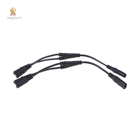 Pengatao12 Iec 320 C8 2pin ชาย 2 X C7 หญิง Y แยกสายไฟประมาณ 28 ซม Iec 320 C7 ถึง C8 สายไฟ C8