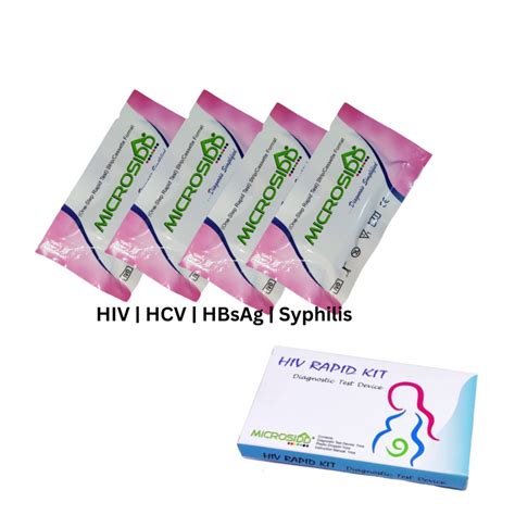Complete Sti Test Kit Combo For Self Home Testing