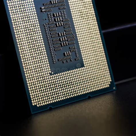 Modern Powerful Multi Core Personal Computer Processor With A Built In Video Core On A Black