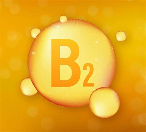 Vitamin B 2 Gold Shining Icon Ascorbic Acid Vector Illustration
